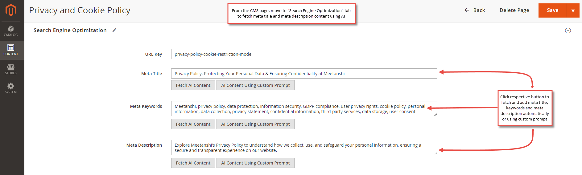 Magento 2 AI Content Generator - GPT 3, ChatGPT Integration