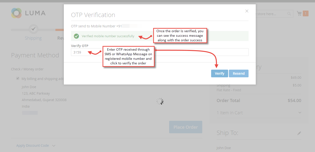 Magento 2 Order Verification Restrict Magento 2 Orders Via Otp 4897