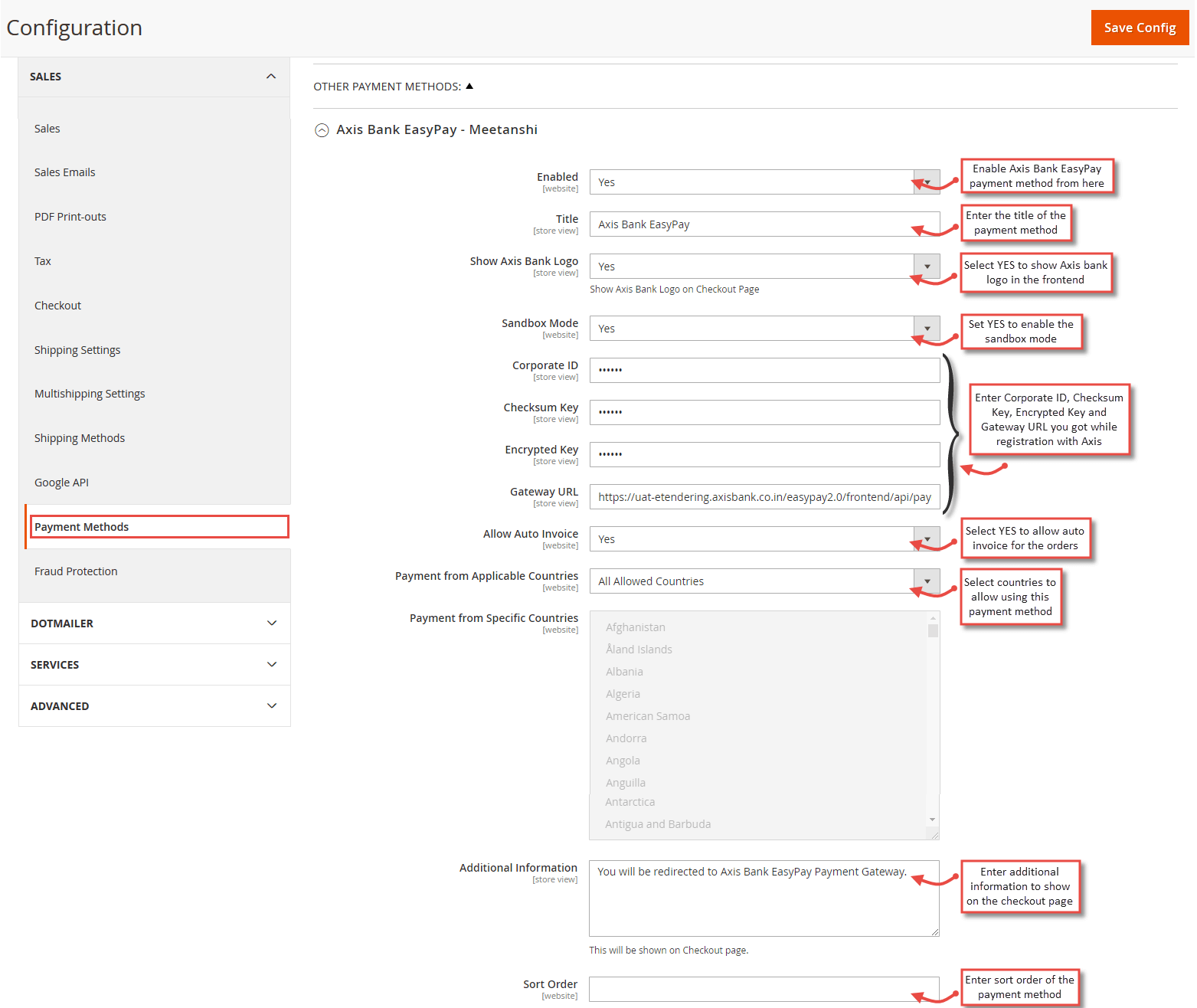 Magento 2 Axis Bank Payment Gateway Extension - Meetanshi