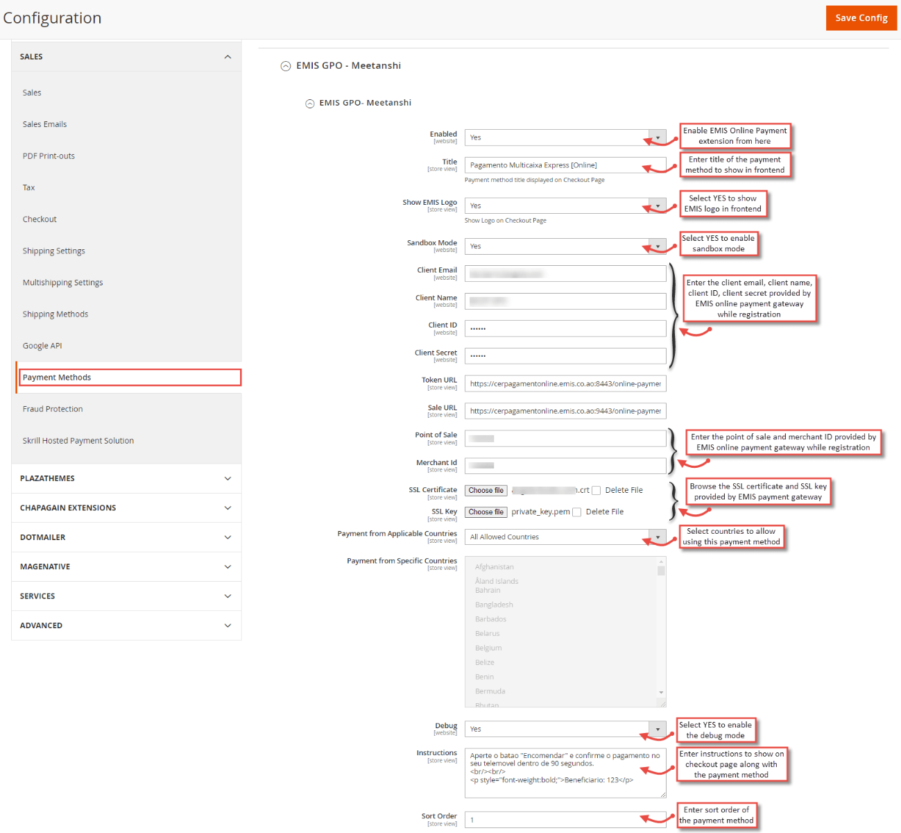 Magento 2 EMIS Online Payment Gateway - Angola's EMIS GPO