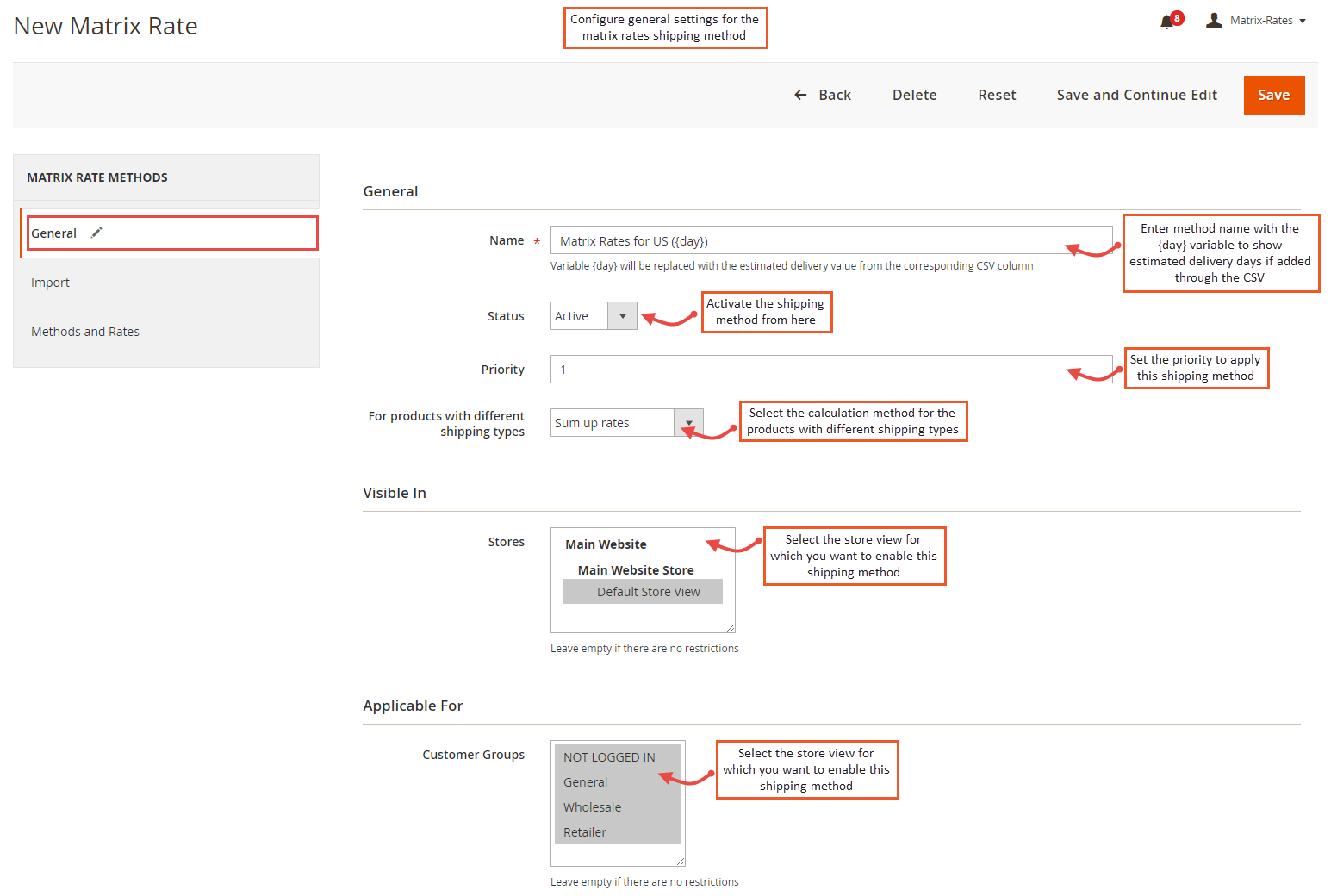 Magento 2 Matrix Rates Extension (Multiple Table Rates)