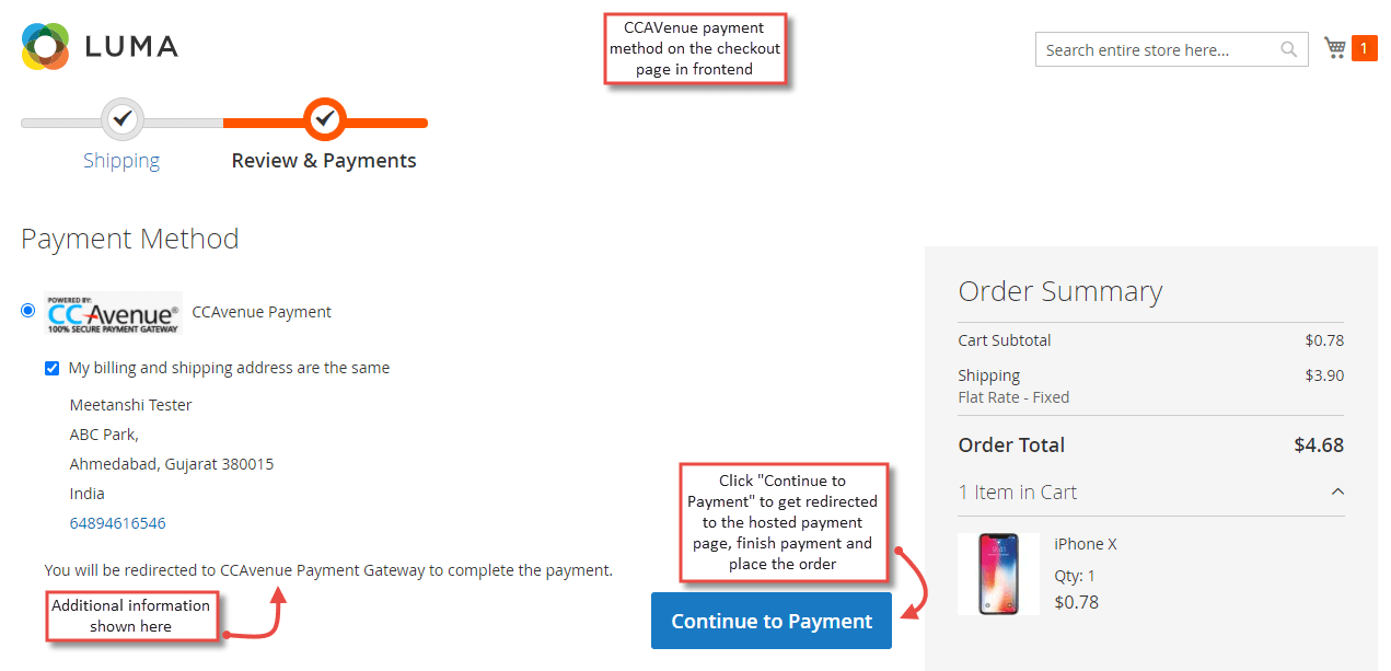 Magento 2 CCAvenue Payment Gateway Extension Magento 2 CCAvenue Payment Gateway Extension
