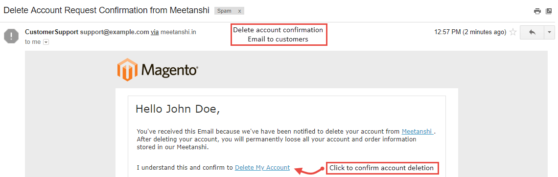 Magento Delete Account, Magento Delete Customer Extension