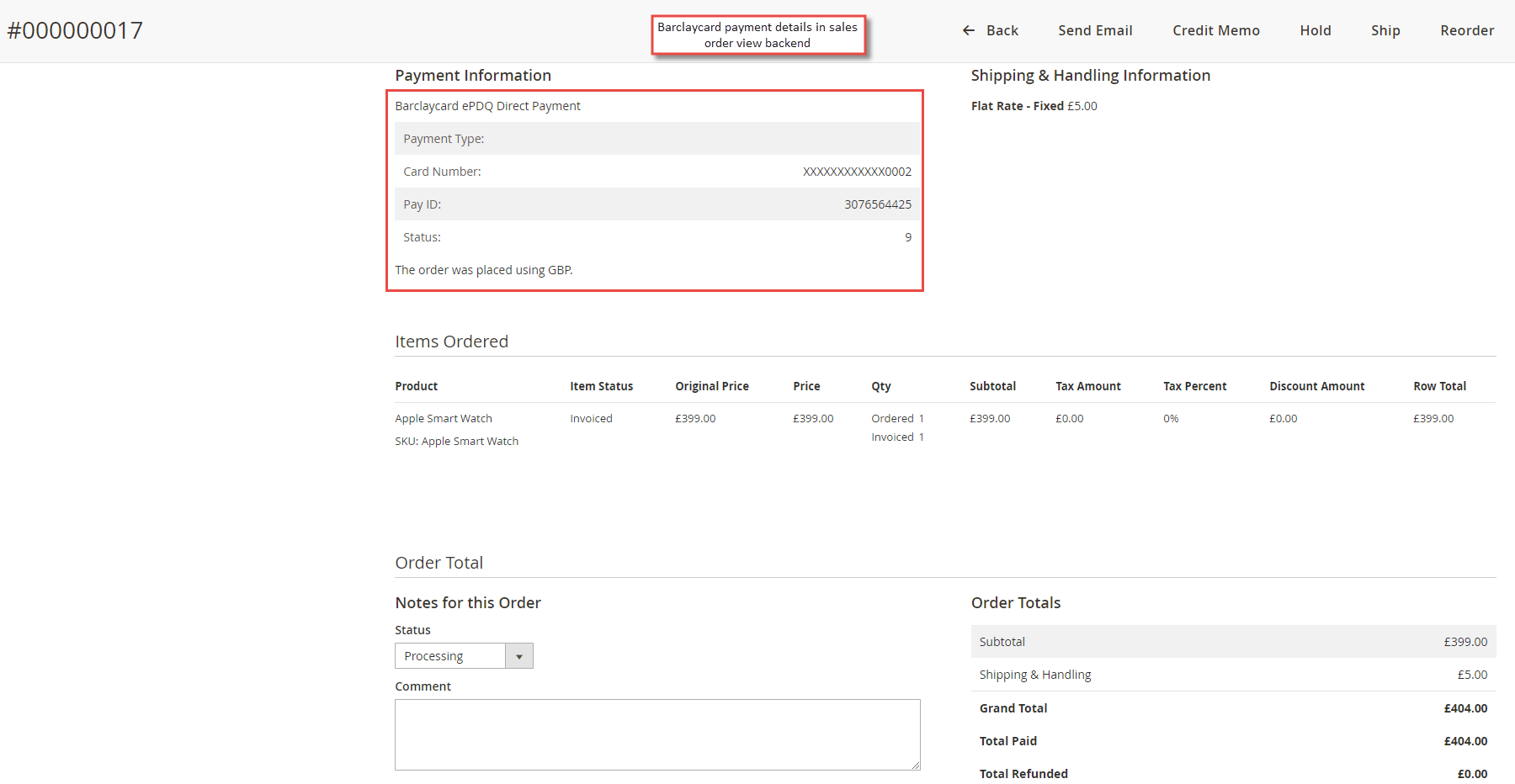 Magento 2 Barclaycard Payments Extension