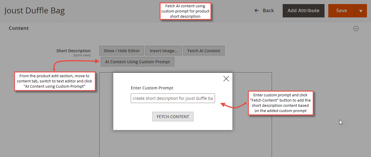 Magento 2 AI Content Generator - GPT 3, ChatGPT Integration