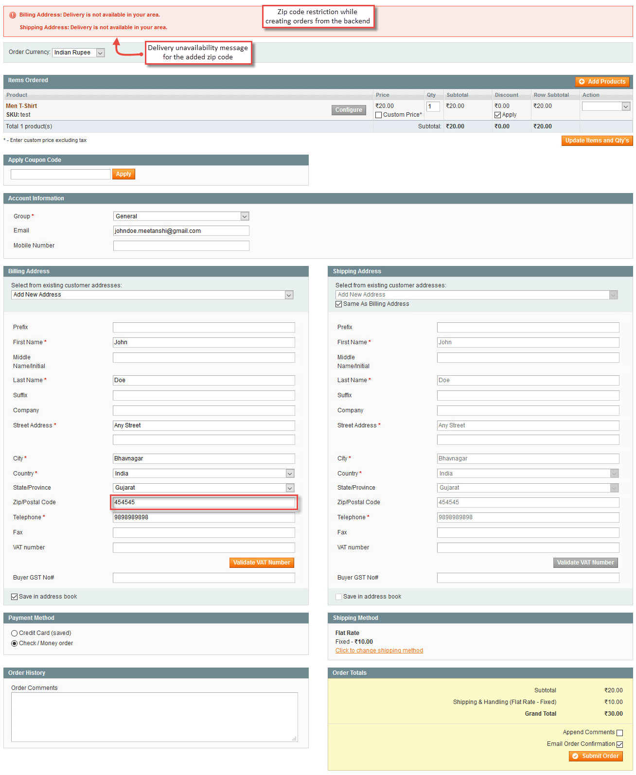 [FREE] Magento Restrict Zip Codes Extension
