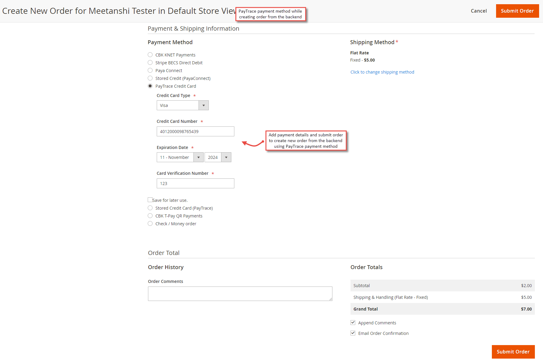 Magento 2 PayTrace Payment Gateway - PayTrace API Integration