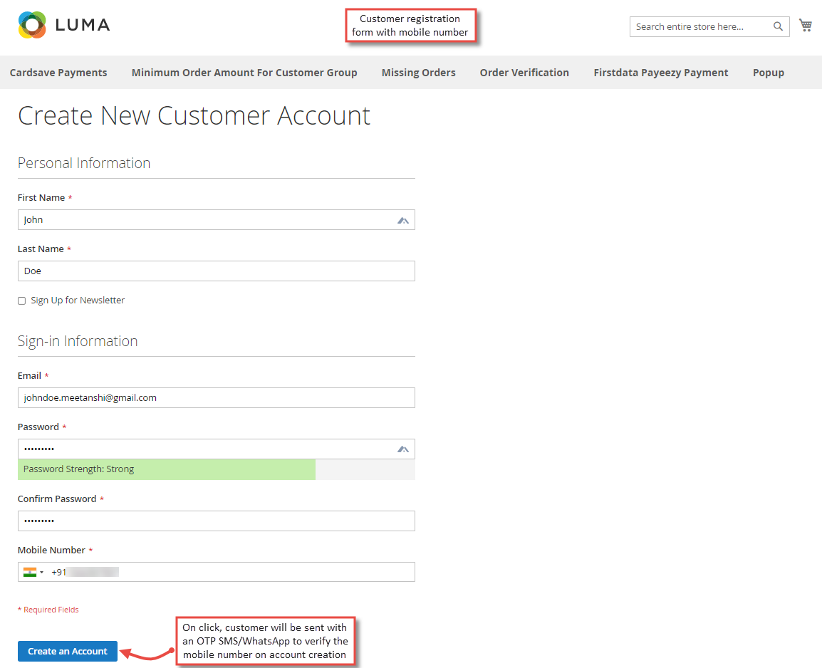 Magento 2 Order Verification - Restrict Magento 2 Orders via OTP